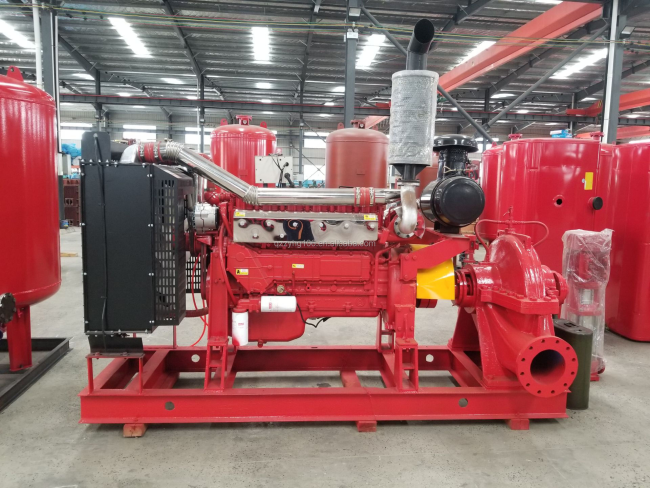 Dual engine fire pump Mounted Fire Fighting System Equipment Fire Fighting Pump Price List