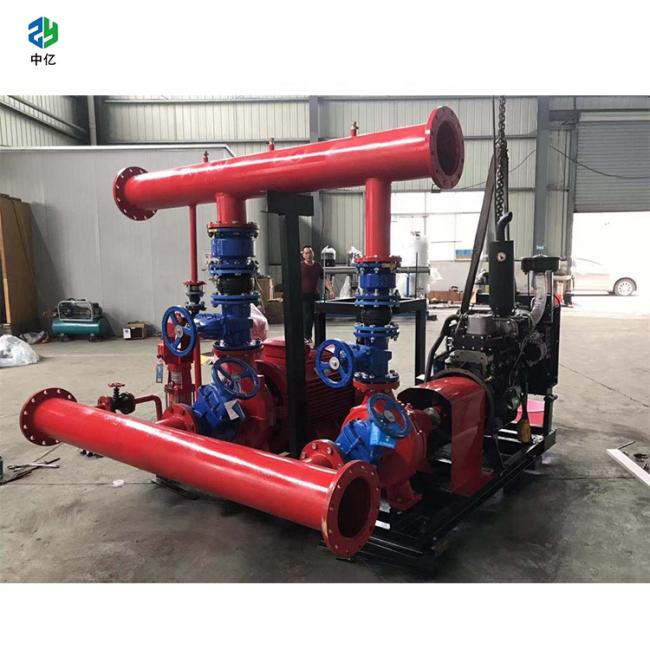 Dual engine fire pump Mounted Fire Fighting System Equipment Fire Fighting Pump Price List