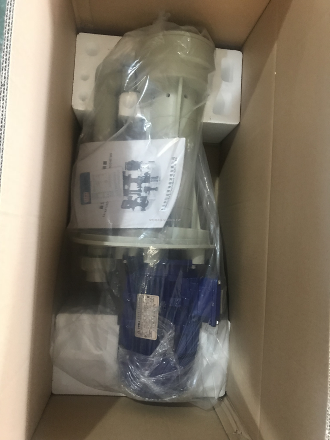 Vertical acid and alkali resistant pump high -pressure idle running resistant pump material on FRPP