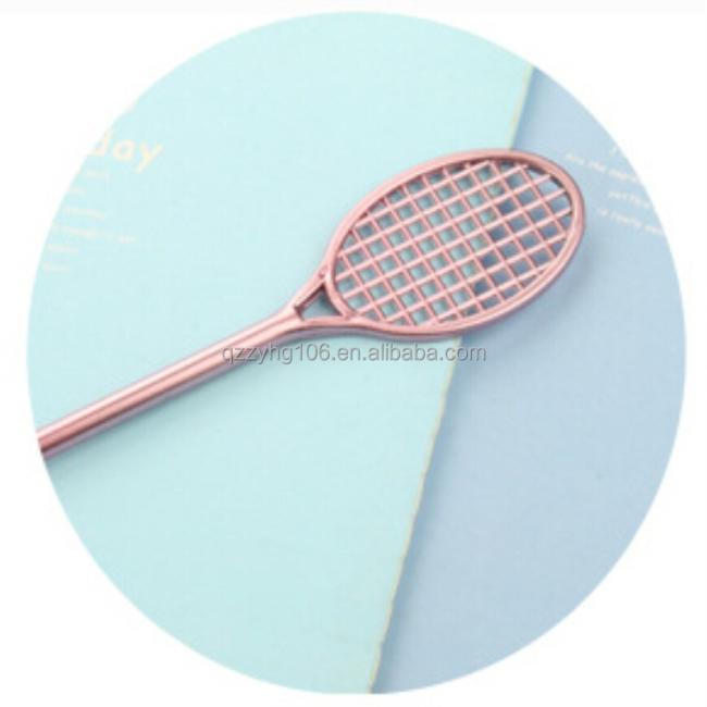 hot seller Creative stationery lovely tennis racket modelling badminton racket neutral pen carbon pen