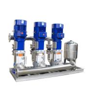 China Twin variable speed constant pressure system  for pumping water from river, durable booster pump set for sale