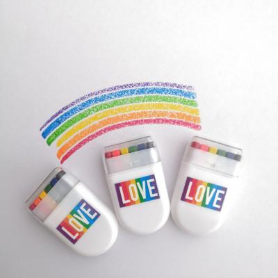 China LGBT Rainbow Body Painting Supplies FanBrush for Gay Pride Celebrations for sale
