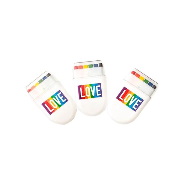 Quality LGBT Rainbow Body Painting Supplies FanBrush for Gay Pride Celebrations for sale