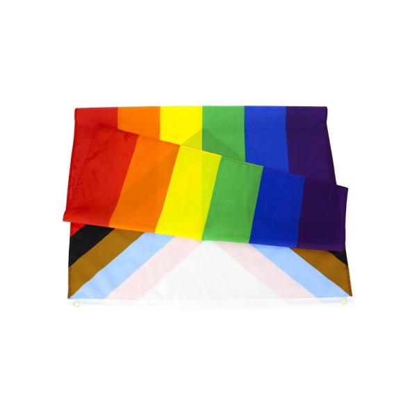 Quality Rainbow Flag Polyester LGBTQ Flags Gay and Bisexual Suitable for Any Terrace for sale