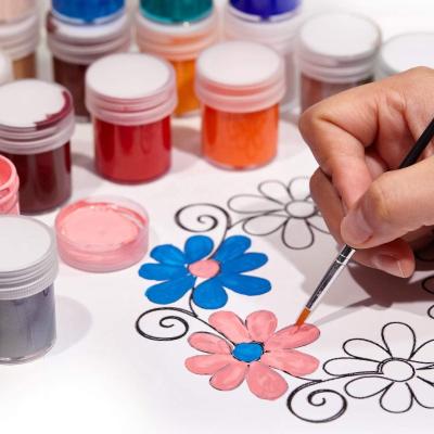 China 20 ml Acrylic Pigment Vibrant Colors Acrylic Paint Pot Sets Non Toxic for School, Arts and Crafts Projects for sale
