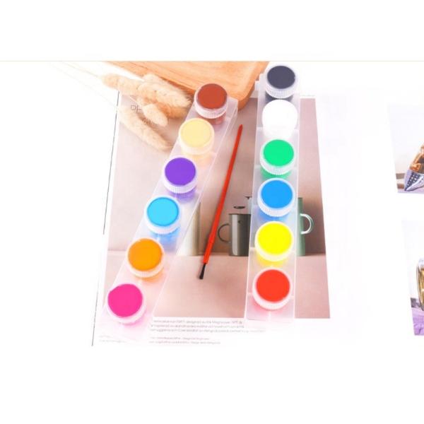 Quality 6/12 Colors 20ML Acrylic Color Paint Set 0.7 fl.oz Paint Pots for Arts Crafts for sale