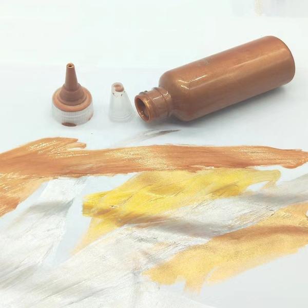 Quality Craft Shimmering Silver Metallic Acrylic Paint Rich Pigments Non Fading Non for sale