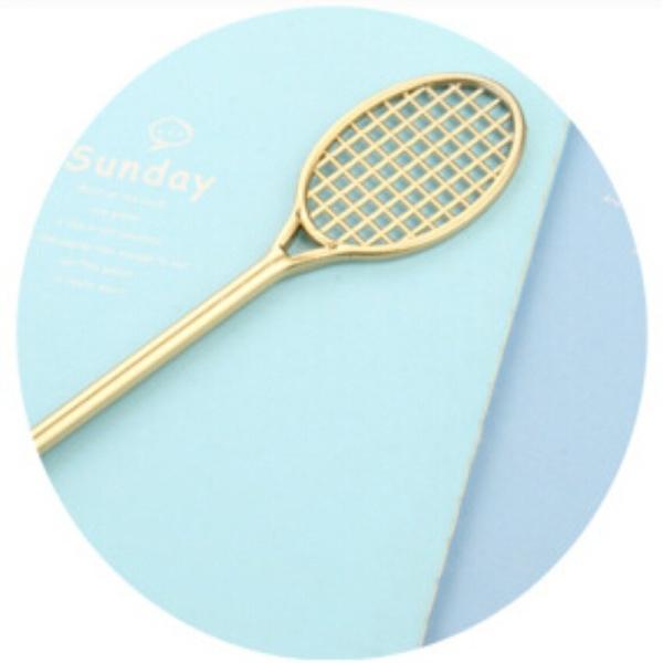 Quality hot seller Creative stationery lovely tennis racket modelling badminton racket for sale