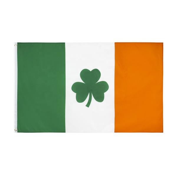 Quality Ireland Flag Shamrock ST Patrick's Day Banner Irish National Flags for World Cup for sale