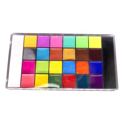 China 26/20 color Colors Body Face Paint Cosplay Makeup Palette Kit, Special Effects Paints Palette for Halloween with 10 Brushes for sale
