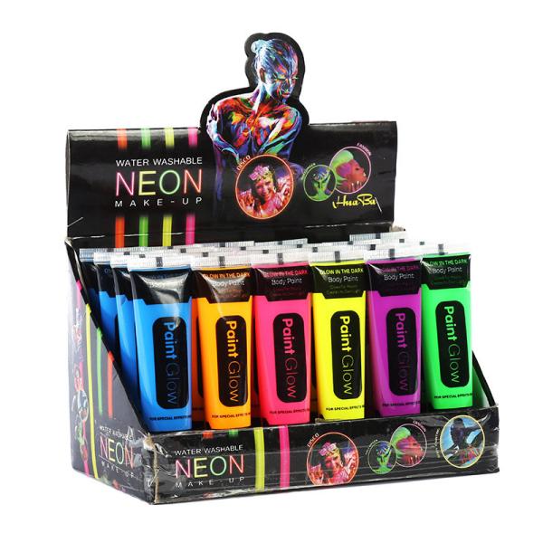 Quality Hot popular Personalized Neon Fluorescent Ointment Color Body UV Face Painting for sale