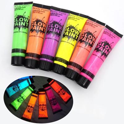 China UV Sex Neon Glow In The Dark Make Up Body Fluorescent Paint for Xmas Party for sale