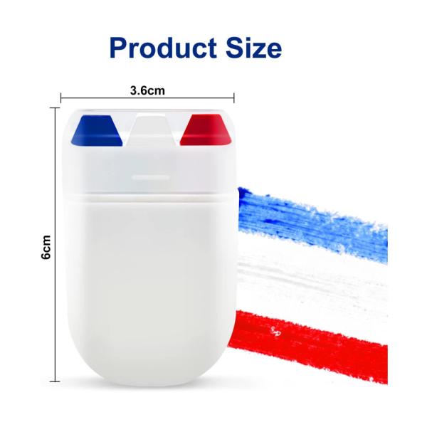 Quality Netherlands Flag Face Paint - Blue White Red 3 Colors Stripe Fan Brush Stick, for sale