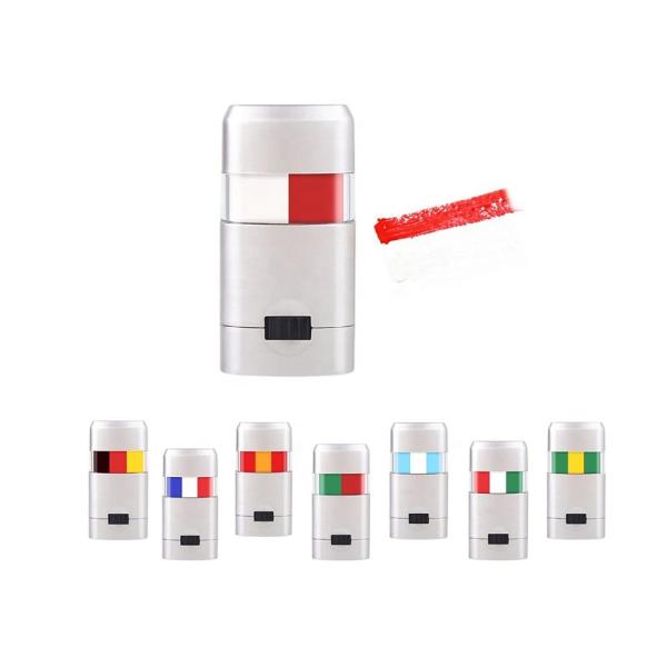 Quality Customized Sport Game Gift Face Paint 3 Color Flag Face Paint Stick For Football for sale