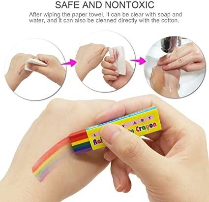 Quality 6 Color Washable Rainbow Pride LGBTQ Face Paint Stick For Gay Pride Day for sale