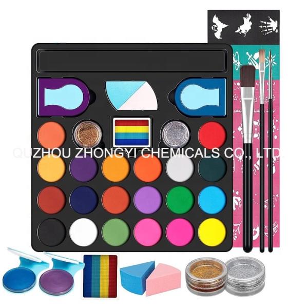 Quality Halloween Makeup Face Painting Kit with Custom Packing Stencils, Hair Chalks, for sale