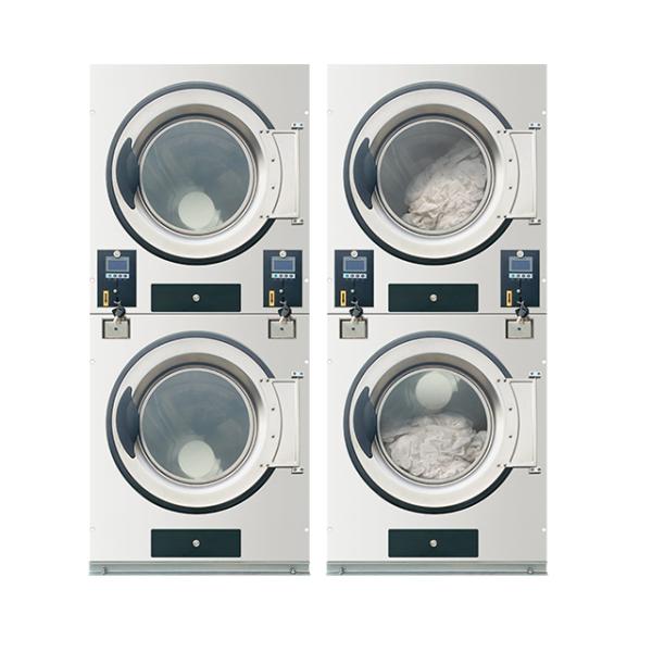 Quality Automatic Double Layer Industrial Clothes Dryer Coin-operated Gas Heating-Drying for sale
