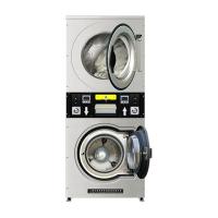 China Space-Saving Stackable Coin Operated Washer Dryer Set - Upper Dryer & Lower Washer for sale