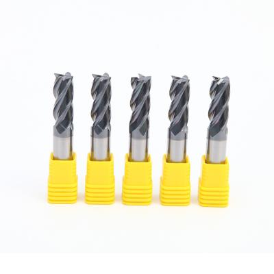 中国 Professional Carbide Tungsten Carbide Mill Tool 4 Flat Flute Square End Mill HRC50 End Mills 販売のため