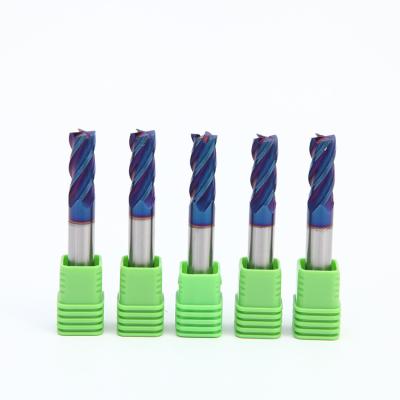 中国 Carbide HRC65 4 4 Flute Carbide Milling Cutter Tungsten Carbide Tool Flat Square End Mills 販売のため