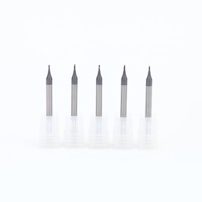 中国 HRC45/55/65 2 Carbide Flutes Diameter Ball Nose Micro Carbide Milling Cutter CNC End Mill 販売のため