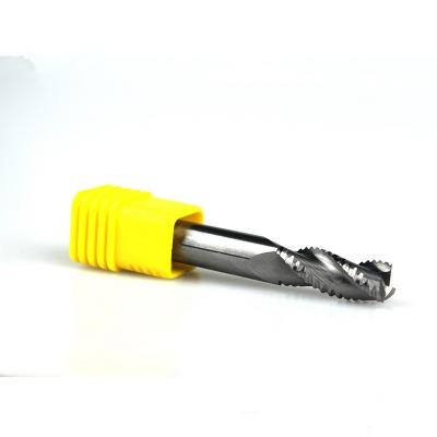 中国 Metal Machining Metal Machining EJ 6 Flute Hrc58 Solid Carbide Finish Roughing Finish Milling Cutter For Metal 販売のため