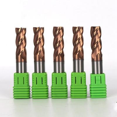 中国 Metal Machining Metal Machining Solid Metal 2/3/4 Flute EJ Carbide End Mill Cnc Hard Rough Milling Cutter For Wood Steel Fresa 販売のため