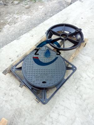 China Dctile iron manhole cover 610x610x80mm  EN124 B125 for sale