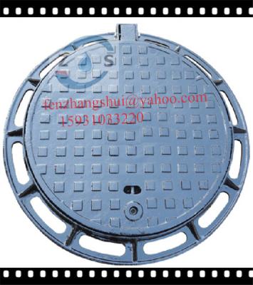 China lockable ductile iron manhole cover B125 750x600x50mm,black bitumen,sewage cover ,middle type cover for sale