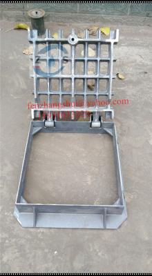 China loductile iron gully grate, Romania 450x450mm D400 ,drain cover, heavy gully grate, black bituminous paint for sale