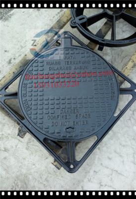 China Hot sales 610x610x80mm ductile iron manhole cover ,sewage cover  EN124B125  drainage cover  hot sales for sale