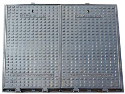 China Big square manhole cover,1200x1200 EN124B125, two covers  and  a frame assembled for sale