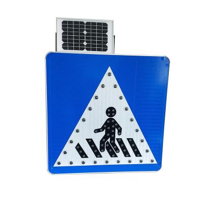 China Segno solare di alluminio solare impermeabile di passaggio pedonale dei segnali stradali for sale