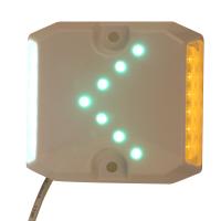 China IP68 Tricolor Reflective Road Studs 5000mcd Plastic Wired Monocrystalline for sale