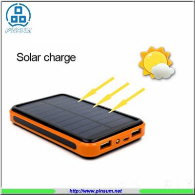 China Solar energy power bank 10000mah capacity for smartphone,tablet and laptop for sale