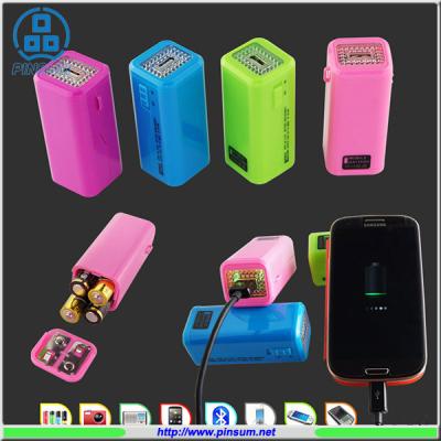 China AA battery Power bank portable charger for emergency use for sale