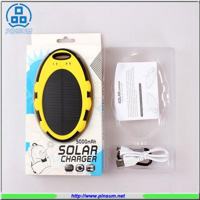 China Solar power bank 5000mah for smartphone for sale