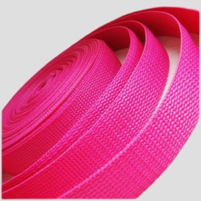 Cina Zaini e bagagli cinture in polipropilene rosa nera 25 mm di polipropilene in vendita