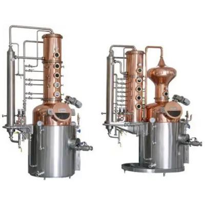 Cina Distilatore di alcol a colonna in acciaio inossidabile / rame con guscio interno di 3 mm e guscio esterno di 2 mm in vendita