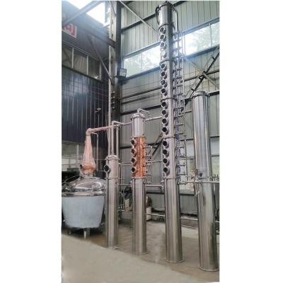 中国 加熱方法 蒸気 1000L 銅アルコール蒸留列 その他の加工用 販売のため