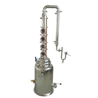Cina 50L Colonna di distillazione di alcol di rame a 95 gradi per applicazioni di distillazione in vendita