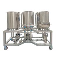 China Adjustable Voltage 50L 2 Fixed and 2 Moving Beer Brewing Equipment for Processing Beer for sale