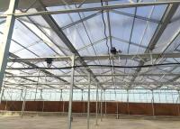 China Side Height 3-7m Large Polycarbonate Greenhouse With Ventilation System for sale