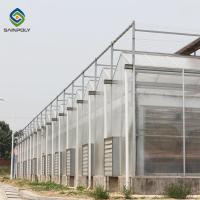 China 120km/H Multi Span Polycarbonate Greenhouse With Irrigation System for sale