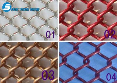 China China Chain Link Colored Decorative Wire Mesh for sale