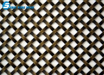 China Flat-Wire Decorative Mesh Fandango Antique Brass Plated 24