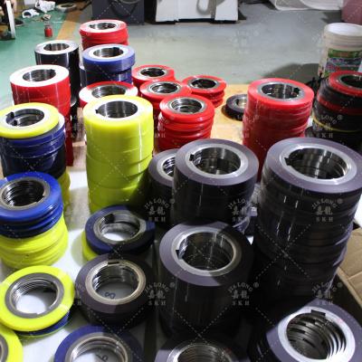 Cina Bonded Rubber Rings For Slitting Line PU Rubber Steel Metal Boned Spacer in vendita