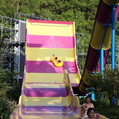China Lange Floss-Spiralenfiberglas Wasserrutsche mit Zweipersonenreiten zu verkaufen