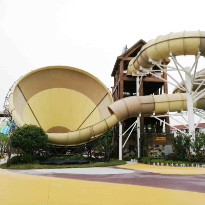 China Wässern Sie Spielplatzgeräte-/Fiberglas-Wasserrutsche im themenorientierten Wasser-Park zu verkaufen