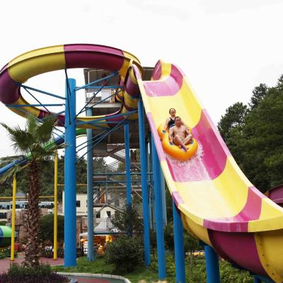 China Edelstahl/Fiberglas Wasserrutsche-Bodenfläche 17 * 40m zu verkaufen